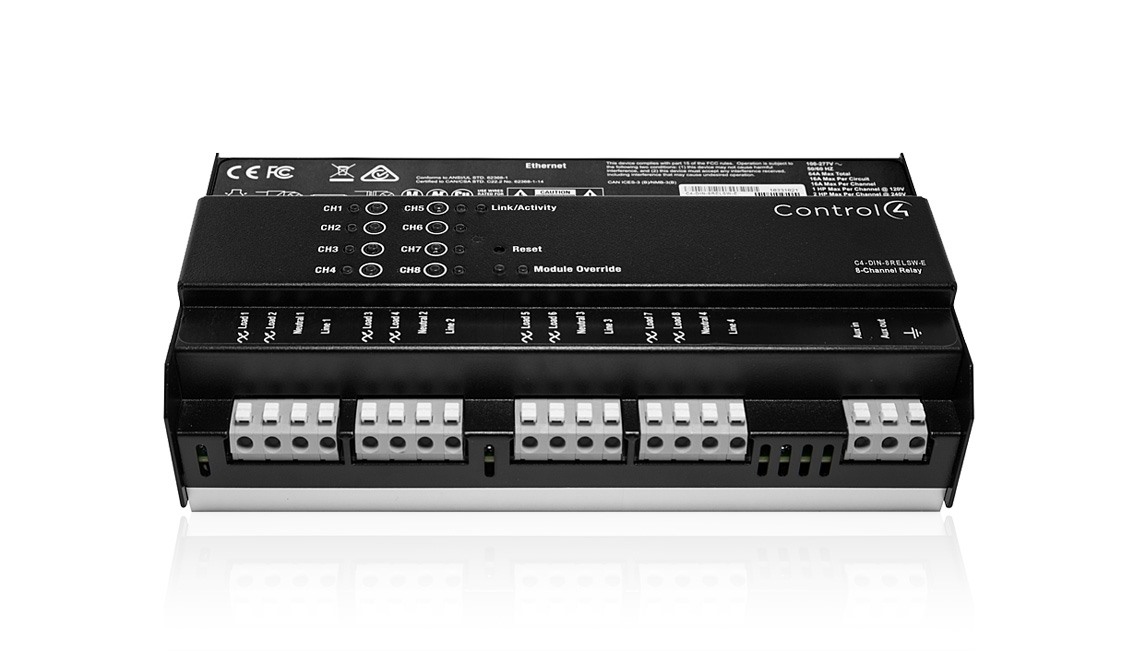 Control4 Eight Channel Relay Module | C4-DIN-8RELSW-E | Control4 UK